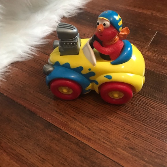 Toys | Elmo Race Car Sesame Street Collectible Push Go Action Toy Tyco ...